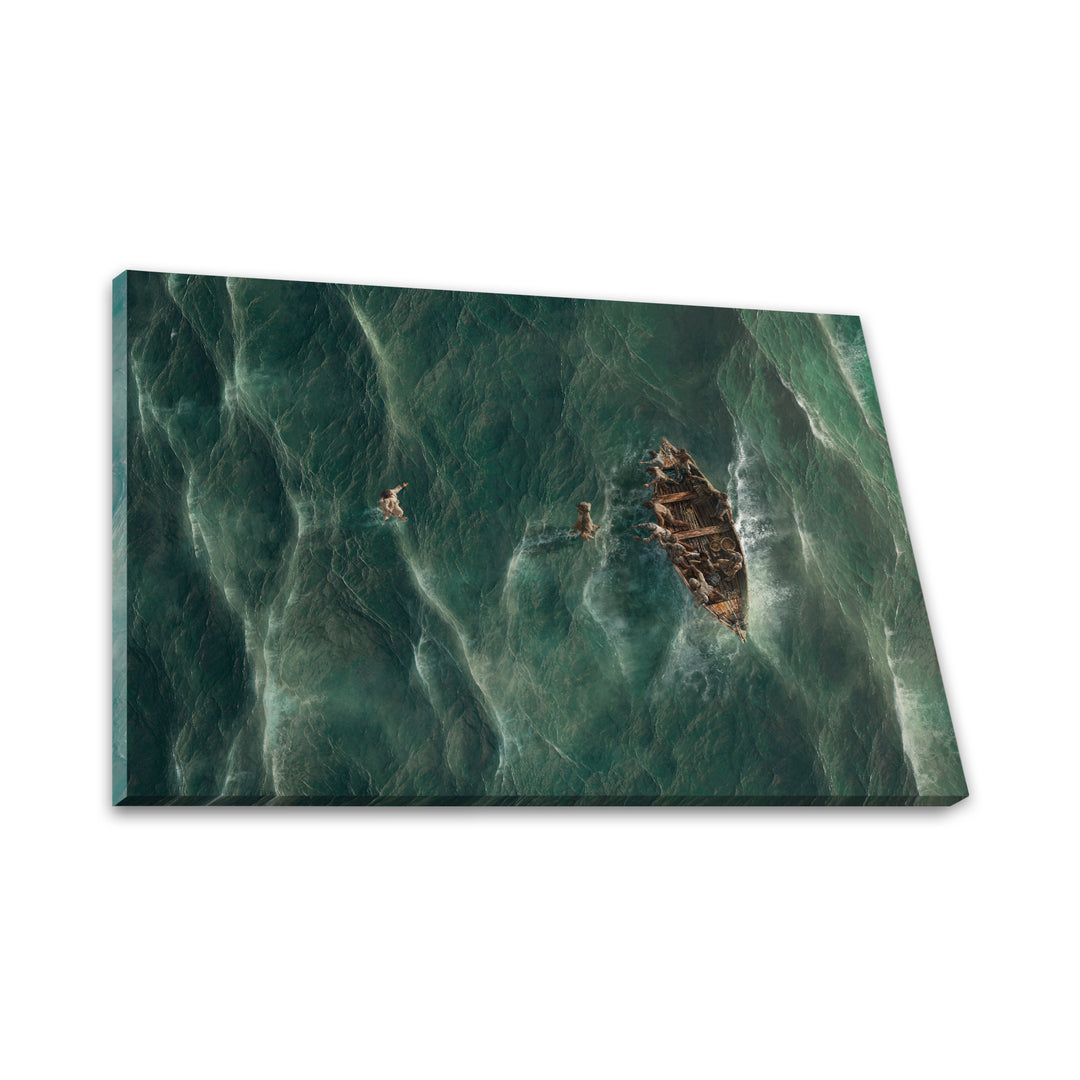 Eyes on Jesus - Peter Walking on Water Painting | Reflections of Christ ...